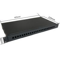 China Fixed Rack Mount Fiber Optic Patch Panel 1U 19