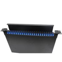 China Drawer Type Fiber Optic Termination Panel Box 48 Core 1U Sliding for sale
