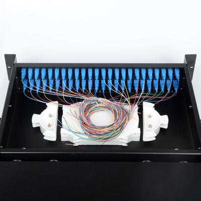 Cina 48 quadro d'interconnessione scorrevole duplex a fibra ottica di simplex/LC dello Sc di recinzione dei porti 2U in vendita