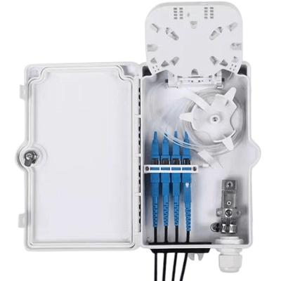 Cina Sc a fibra ottica UPC SX MP IP66 bianco della scatola terminale 4Port per la telecomunicazione in vendita