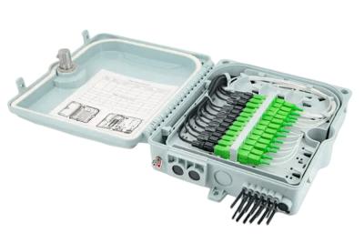 Cina Scatola terminale a fibra ottica 12Port SC/LC/ST/FC IP-66 UPC/APC FTTH grigio chiaro in vendita