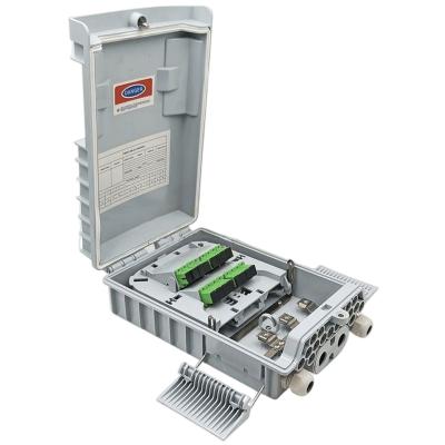 China SM / MM Fiber Optic Splitter Box Light Grey 1x8 PLC Splitter for sale