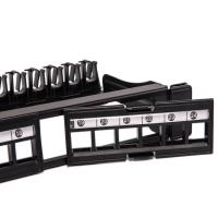 China CAT5 CAT6 Network Patch Panel UTP Blank Unloaded RJ45 24 Port Patch Panel for sale