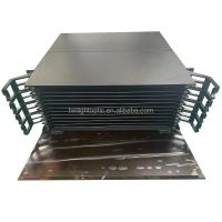 China LC Duplex Fiber Optic Patch Panel 430x200x46mm for Network Cabling for sale