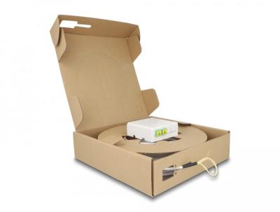 China Wall Mounted Fiber Termination Boxes with 4 Ports LSZH Cable Jacket for sale