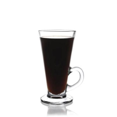 China Manufacture Customized Clear Transparent Durabe High Quality Glass 180ML Coffee Cup for sale