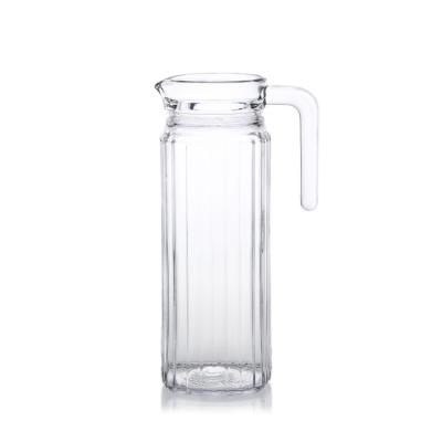 China Wholesale Water Drinking Bottle Glass Transparent Water Jug Pitcher for sale