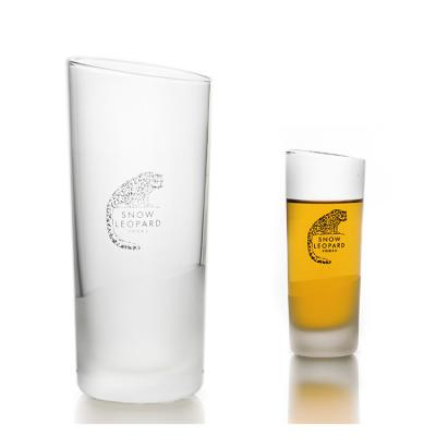 China Custom logo round lead free crystal transparent Shot Glass for sale
