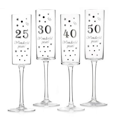 Cina L'OEM 270ml accettabile ha modellato i vetri di vino per il diciottesimo compleanno in vendita
