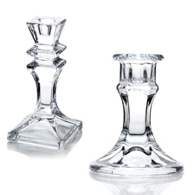 China Customized Glass Tealight Candle Holders for sale