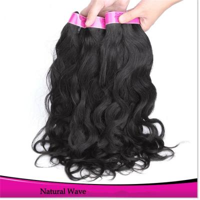 China Remy Human Hair Weave Natural Wavy Hair for sale