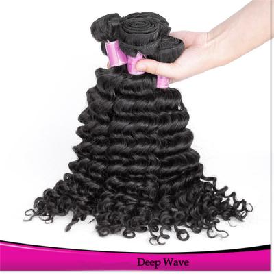China Wholesale Deep Wave Virgin Brazilian Human Hair Extension for sale