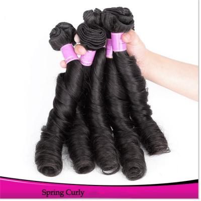 China no tangle 100% Malaysian Spring Curl human hair extensions for sale