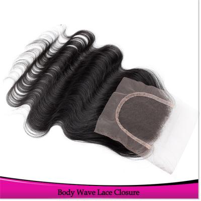China Remy Body Wave Virgin Brazilian Hair Free Parting Lace Closure 100% Human Hair Lace Closures for sale
