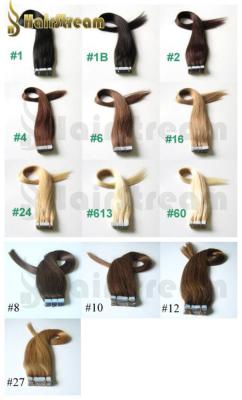 China Skin Weft Hair Extension Color 1 2 4 22 24 613 60 100 Gram Pure Blonde 40Pcs Pu Tape Hair for sale