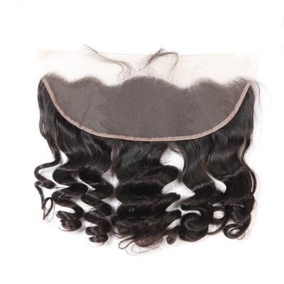 China Wholesale Remy Brazilian Hair 13X4 Loose Wave Ear To Ear Full Lace Frontal Closure for sale