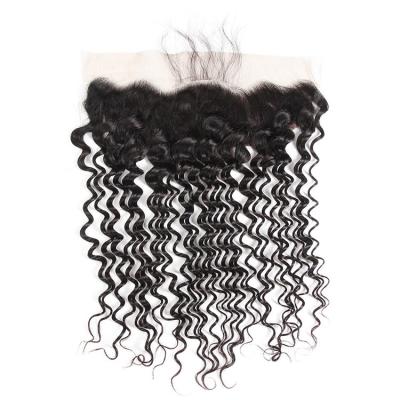 China New Arrival Natural Black Brazilian Human Hair 13*6 Transparent Lace Frontal for sale