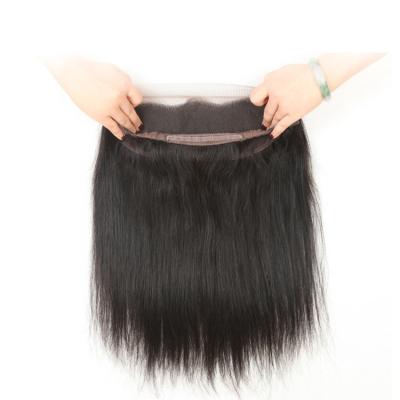 China Unprocessed Wholesale Bleached Knotes with Baby Hair 8a Brazilian Hair 360 Lace Frontal for sale