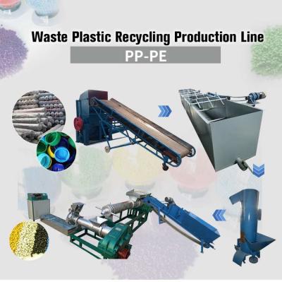 China 100-500kg per hour PP PE bottle recycling machine, granulater machine for sale
