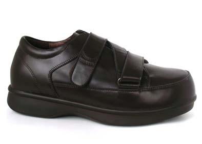 China Men's Therapeutic Genuine Leather Wide Diabetic Shoes Comfort Footwear Arthritis Shoes for sale