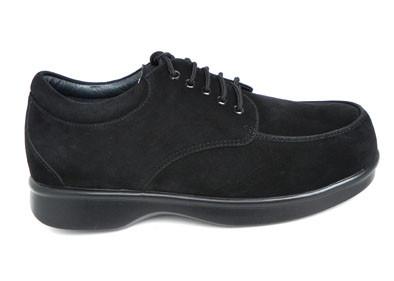China Men's Therapeutic Genuine Leather Wide Shoes Comfort Footwear Lace-up  Arthritis Shoes for sale