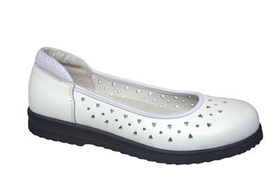 China comfort leather women shoes extra wideth prevent of diabetic foot for sale