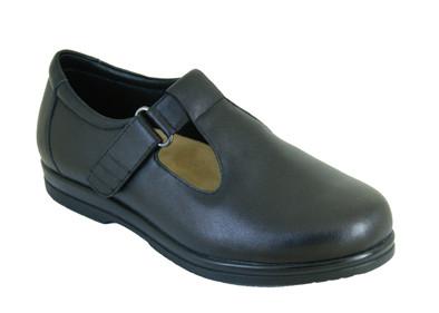 China Genuine Leather Unisex Wide Therapeutic Shoes Comfort Shoes Work Shoes Rheumatoid Shoes for sale