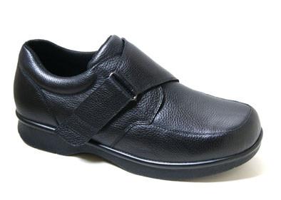 China Genuine Leather Diabetic Shoes Wide Toe Box Shoes Arthritis Shoes Work Footwear for sale