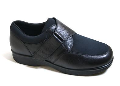 China Genuine Leather Diabetic Shoes Wide Toe Box Shoes Arthritis Shoes Work Footwear for sale