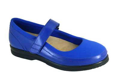 China Genuine Leather Mary Jane Style Diabetic Shoes Wide Toe Box Shoes Comfort Shoes Work Footwear for sale