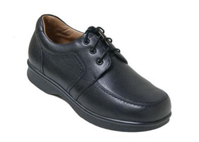China Mens Genuine Leather Lace-up Wider Width Arthritis Shoes Comfort Shoes Work Shoes for sale