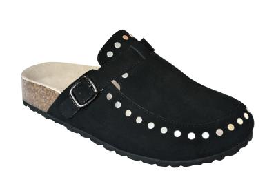 China Grinding Leather Unisex Wider Width Slip-on Comfort Shoes Vacation Sandals #5813474 for sale