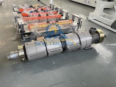 China Siemens PLC Control WPC Solid Door Frame Making Machine 150-240kg/H for sale