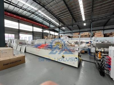 China OEM PVC WPC Door Frame Production Line WPC Door Jamb Making Machine 0.8-1g/Cm3 for sale