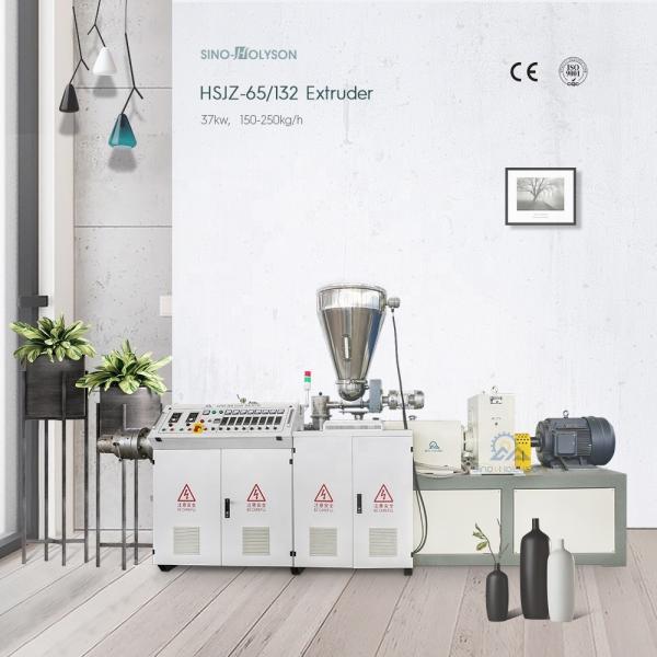 Quality 37kw WPC PVC Conical Twin Screw Extruder / PVC Extruder for sale