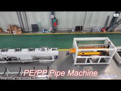 Sinohs 75/250mm HDPE máquina de fabricação de tubos PE linha de produção extrusora para tubos de plástico / PE fabricação de tubos