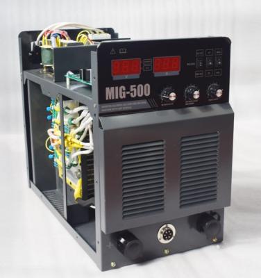 China Igbt Inverter Welding Machine Industrial MIG500, Mig Mma Welder 15KG Type Of Wire Insulation Class F Separated Feeder for sale