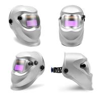 China Handheld Auto-Darkening Welding Helmet DIN 9-13 UV IR Protection Solar Lithium Battery for sale