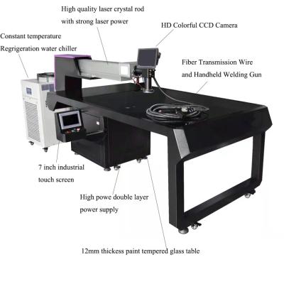 Cina Ripiano del tavolo tenuto in mano del saldatore 100hz del laser di Yag della fibra con 300w /500w in vendita