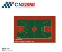 China 22% The Springback Value Silicon PU Basketball Flooring for sale