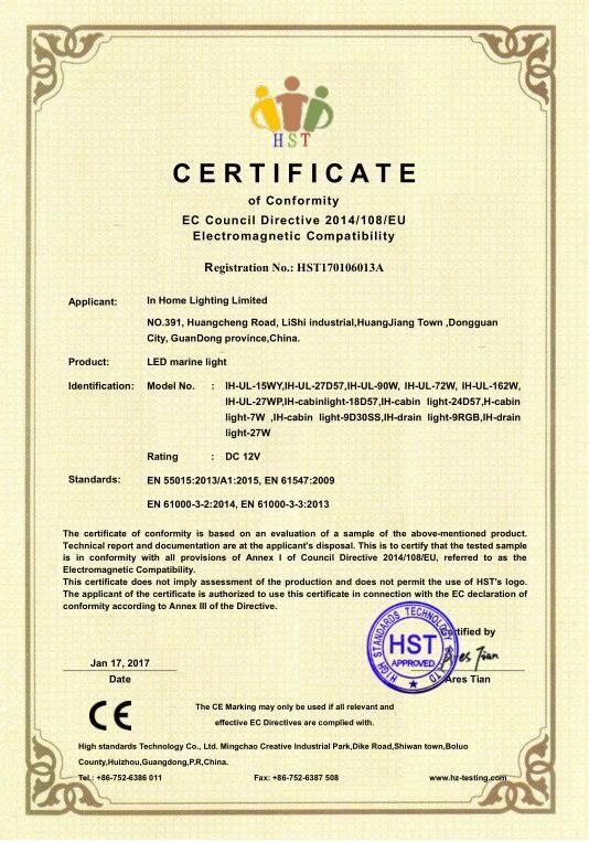 CE - IN HOME LIGHTING LIMITED