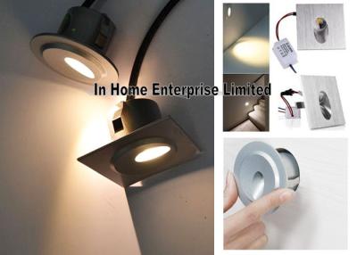 China 80° 24V Round White Recessed Outdoor Wall Lights IP65 3W Low Consumption for sale