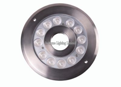 China 36w de aço inoxidável conduziu a luz subaquática da luz DMX512 ip68 do anel da fonte for sale