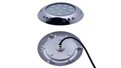 China a montagem 54W 316 de superfície de aço inoxidável conduziu a luz da lagoa da luz 12Volt da piscina for sale