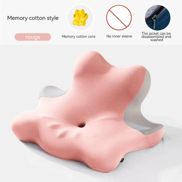 Jellyfish Anti Allergy Memory Foam Pillow Ergonomic For Support Neck / Lumbar Area