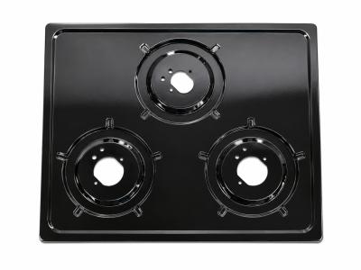 China Robust Gas Stove Grates Sheet Metal Stamping Parts Featuring Standard Burner Slots And Control Knob Openings for sale