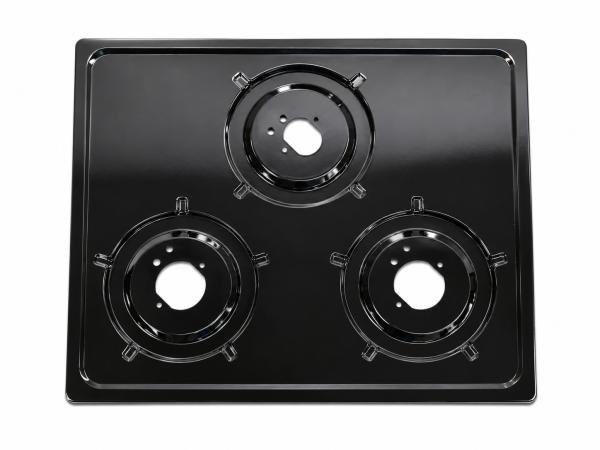 Quality Robust Gas Stove Grates Sheet Metal Stamping Parts Featuring Standard Burner Slots And Control Knob Openings for sale