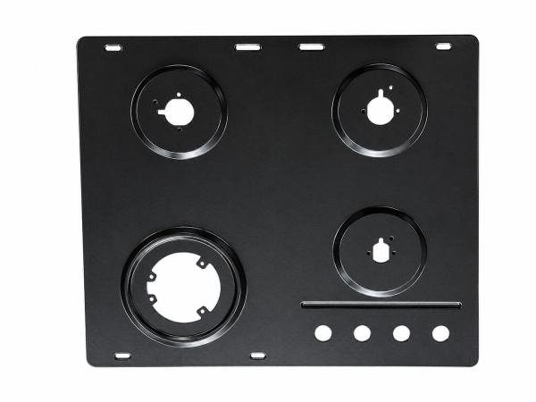 Quality Custom Stainless Steel Cooktop Panel Rust Resistant 4 Burner Hob Chassis for sale