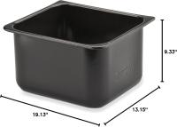 Quality Commercial Household Fryer Accessories Durable Enamel Coated Deep Fryer Tank for sale