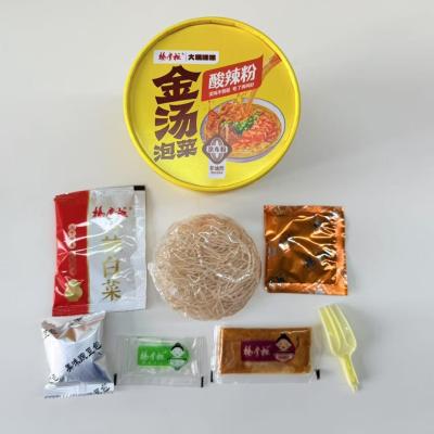 China 104g Vermicelli y fideos Ingredientes vegetales Un poco picantes en venta